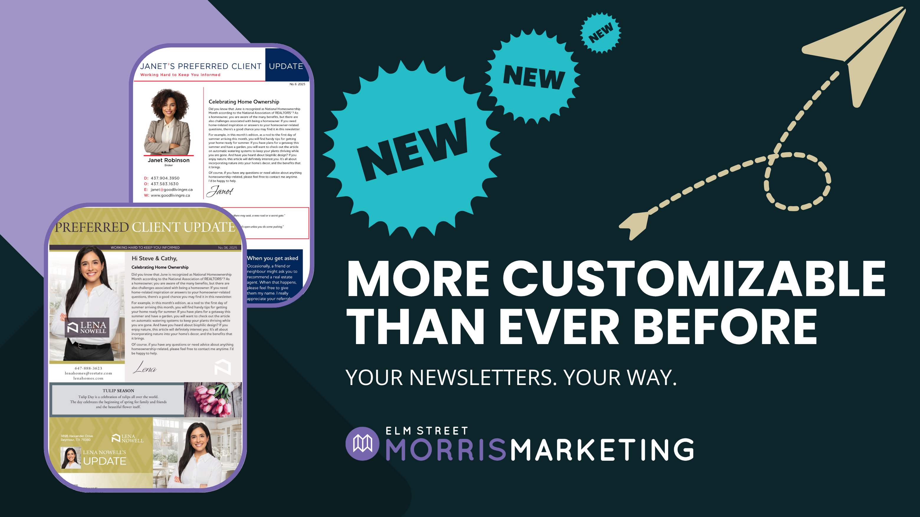 Custom Real Estate Newsletters from Morris Marketing Group